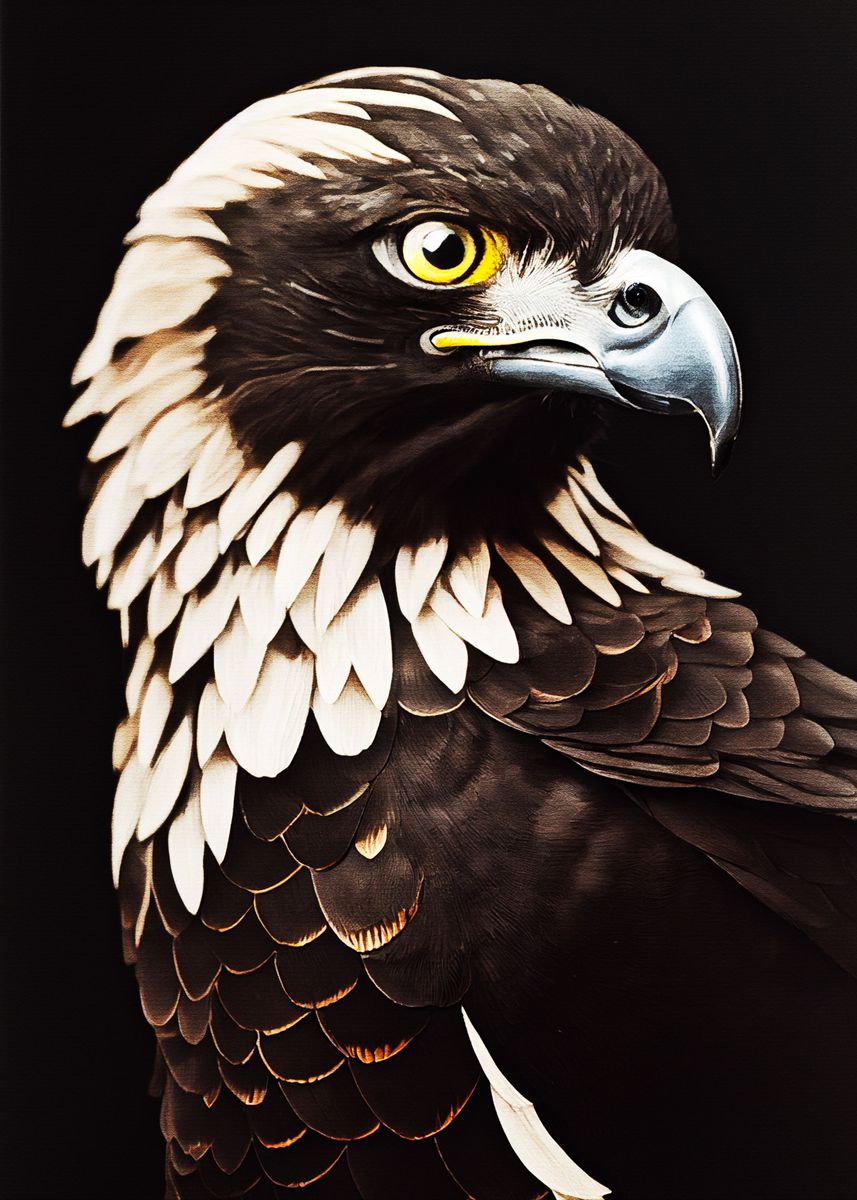 'Black Eagle' Poster, picture, metal print, paint by Muh Asdar | Displate