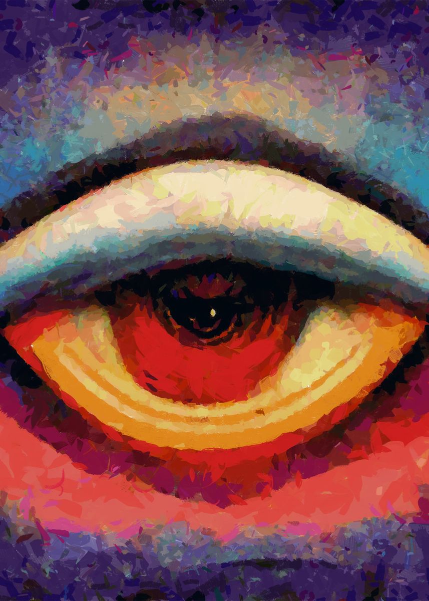 'Fantasy eye closeup' Poster by Evgenuy Merkushov | Displate