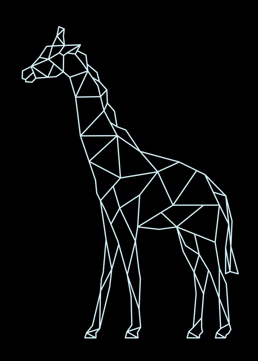 'Geometric Animal 12' Poster, picture, metal print, paint by Oizy ...