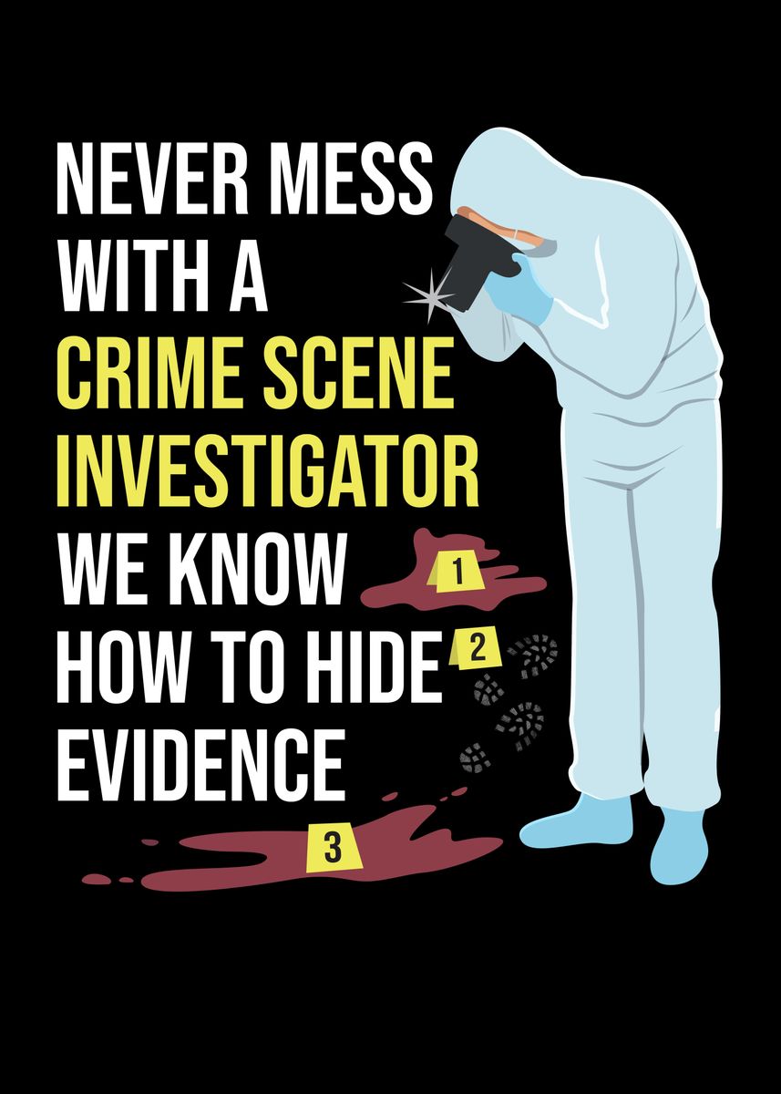 'Forensic Science And Crime' Poster, picture, metal print, paint by ...