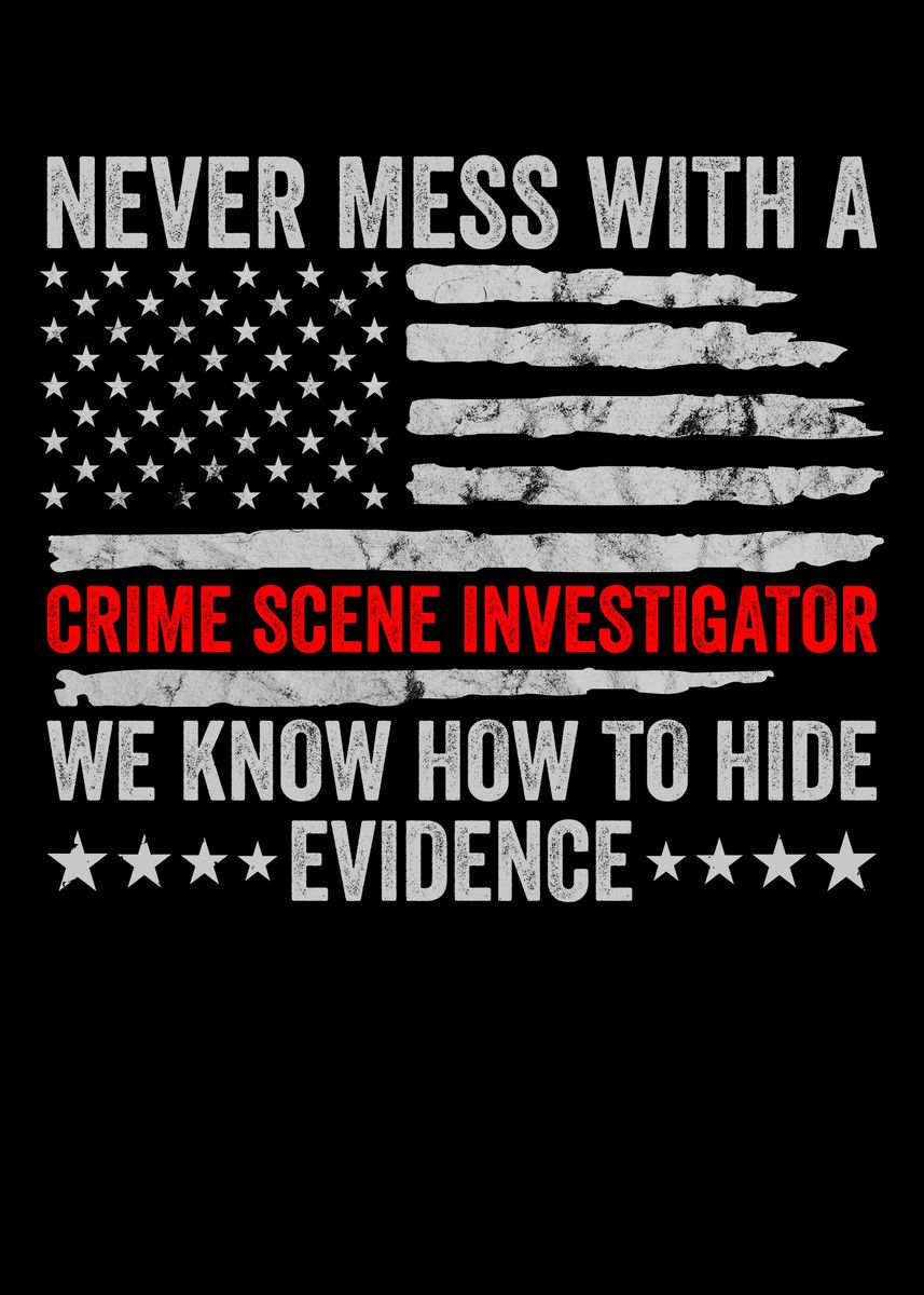 'Forensic Science And Crime' Poster, picture, metal print, paint by ...