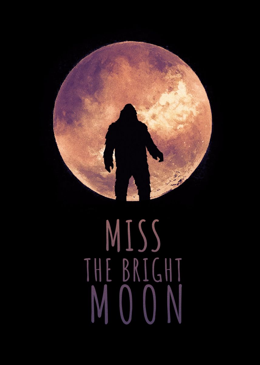 'Miss The Bright Moon' Poster, picture, metal print, paint by Babazuka ...