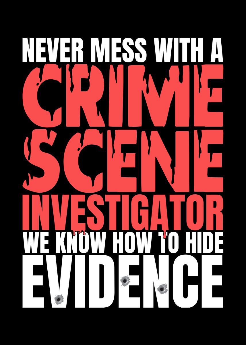 'Forensic Science And Crime' Poster, picture, metal print, paint by ...