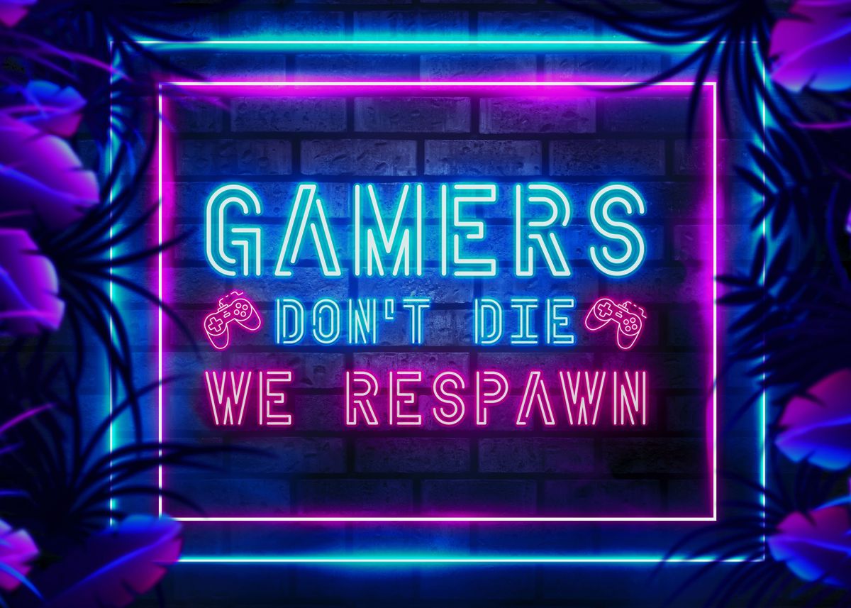 'Funny Gaming Gamer Quote' Poster by Visualz | Displate