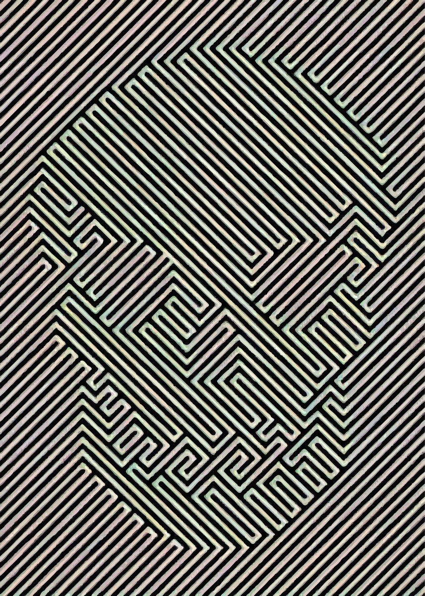 'Skull Illusion art' Poster, picture, metal print, paint by gondt droon ...