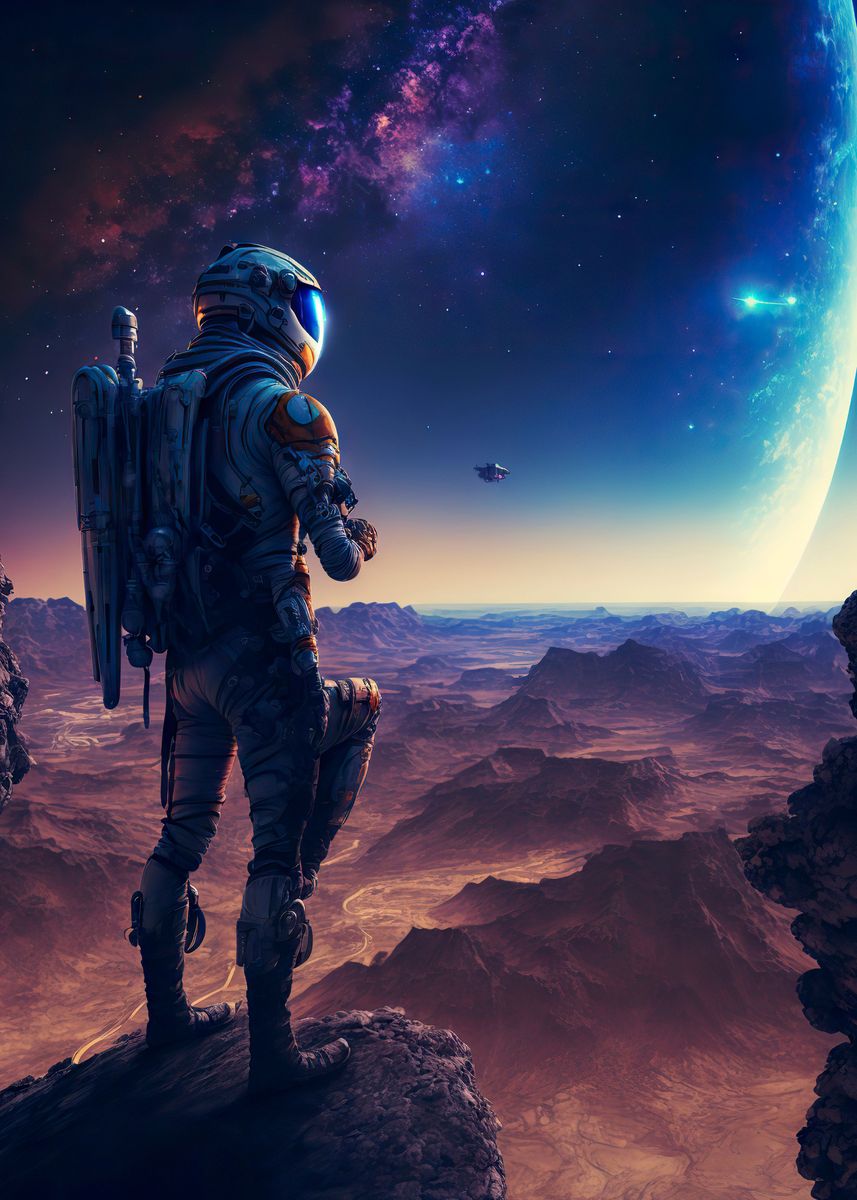 'Space Ranger ' Poster, picture, metal print, paint by Stephen Schreck ...