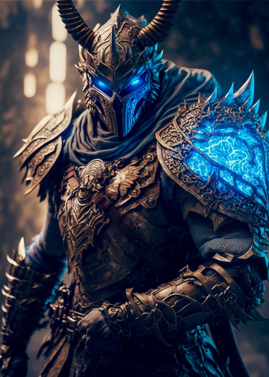 'ARCANA Knight' Poster, picture, metal print, paint by XENOS | Displate