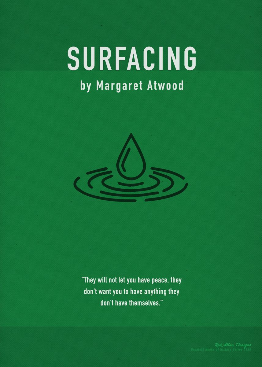 'Surfacing by Atwood' Poster, picture, metal print, paint by Design ...