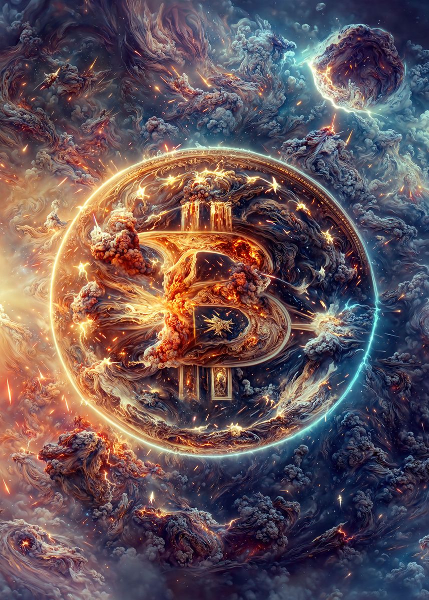 'Money in space ' Poster, picture, metal print, paint by DervlexArt ...