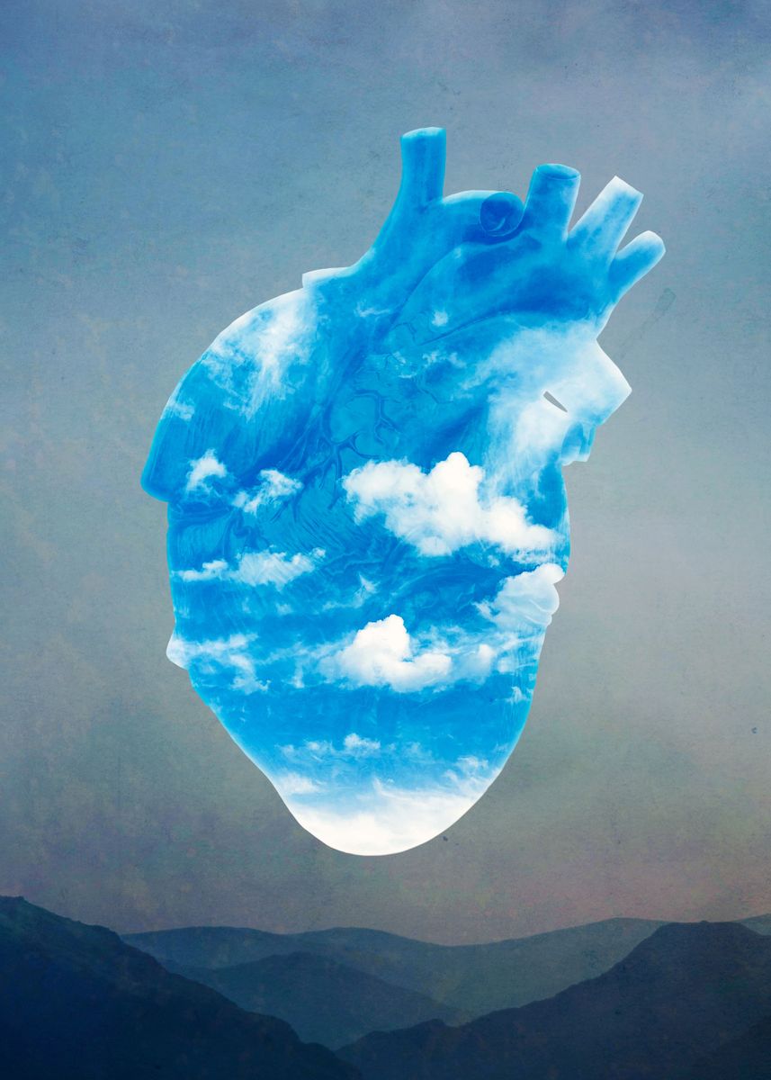'A Clean Heart' Poster, picture, metal print, paint by seam less | Displate