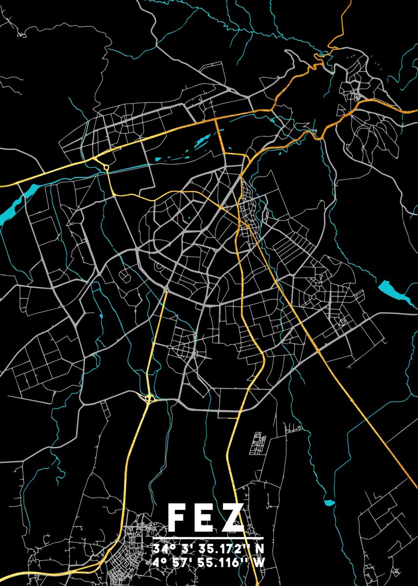 'Fez Maroc' Poster by Clayborne Frank | Displate