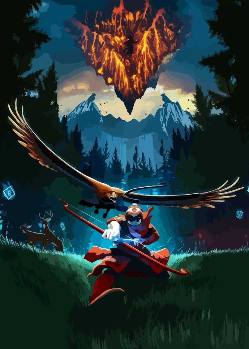 'The Pathless' Poster, picture, metal print, paint by queen bee | Displate