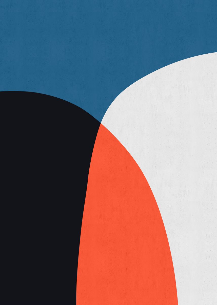 'Blue and red art 2' Poster, picture, metal print, paint by Vitor Costa ...