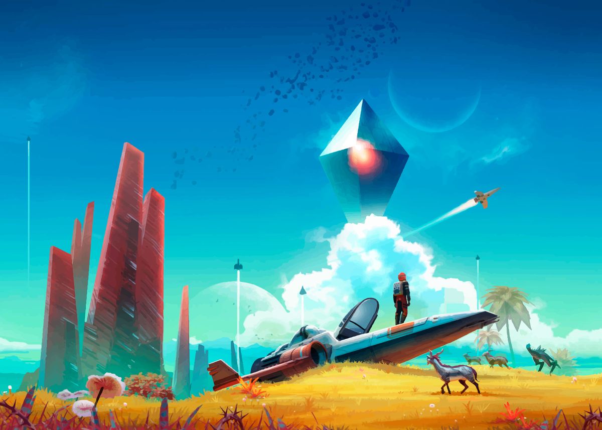 'No Mans Sky' Poster by pedet | Displate