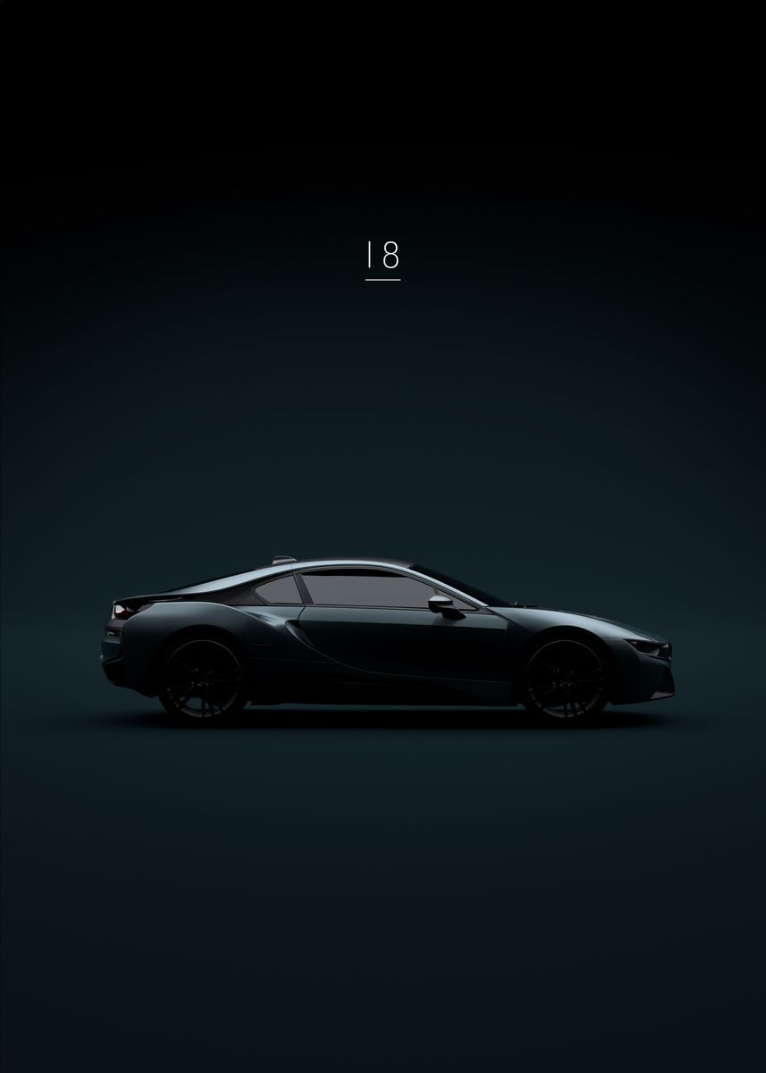'2017 i8' Poster, picture, metal print, paint by 21 MXM | Displate