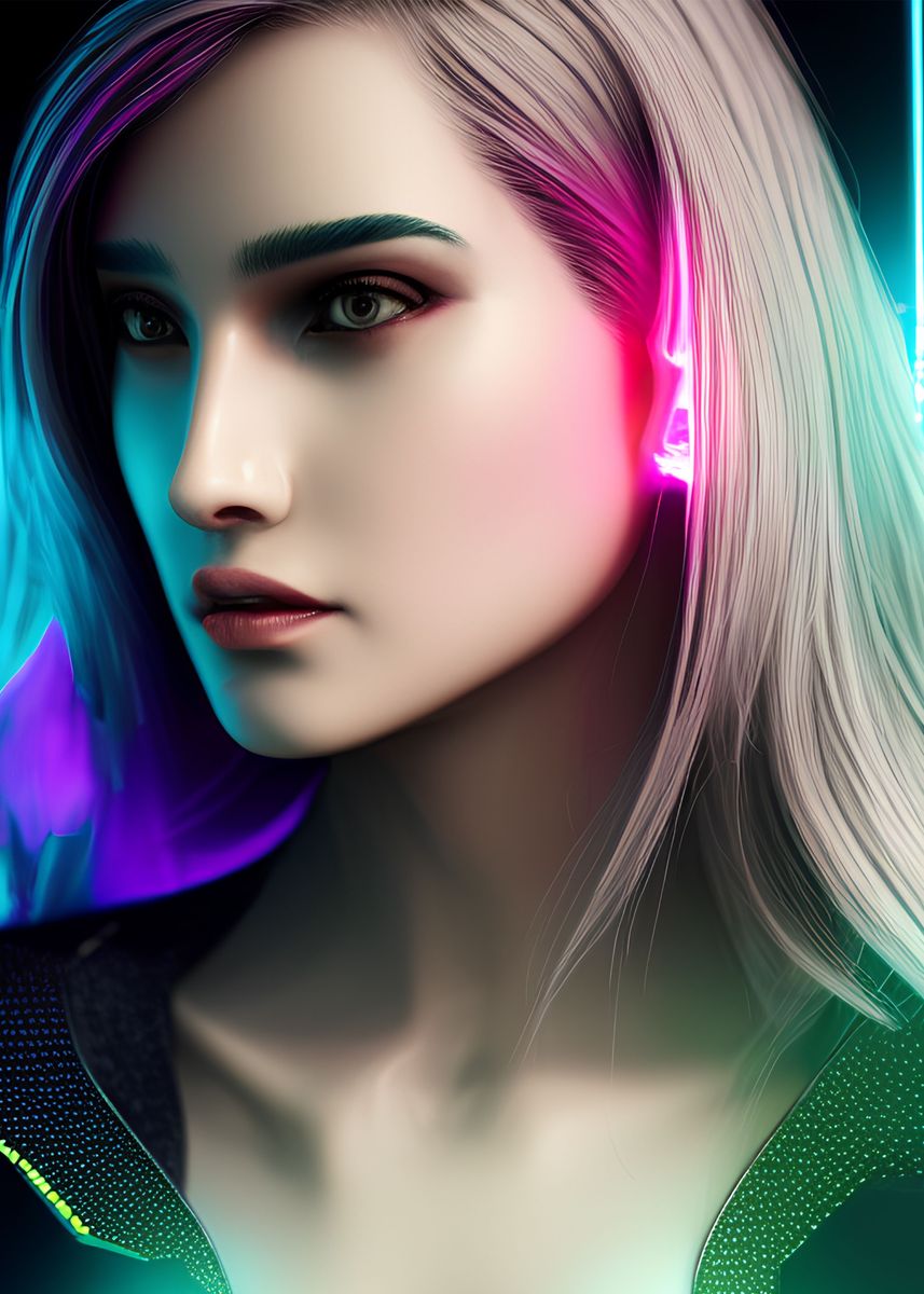 'Futuristic Hacker' Poster, picture, metal print, paint by Ravi Sankar ...