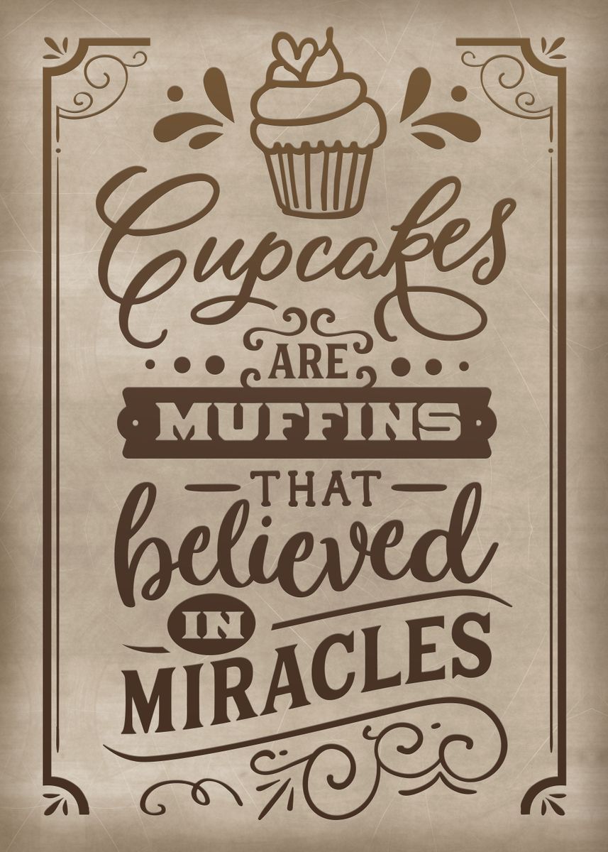 'Cupcakes and Muffins' Poster by XandYart | Displate