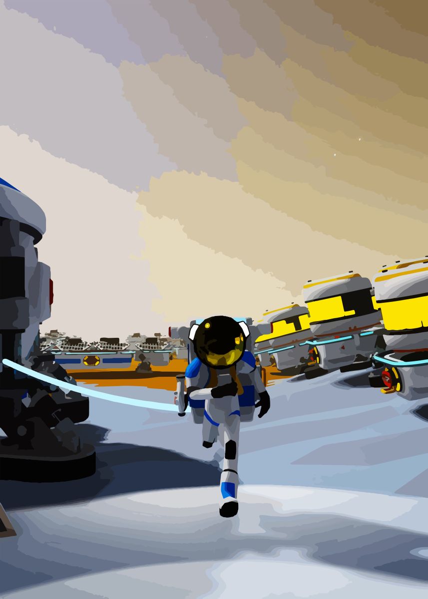 'astroneer' Poster, picture, metal print, paint by adamz art | Displate