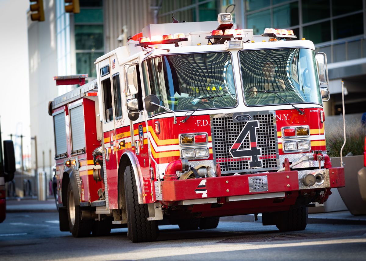 'FDNY New York Fire ' Poster by Simon Van Assche | Displate