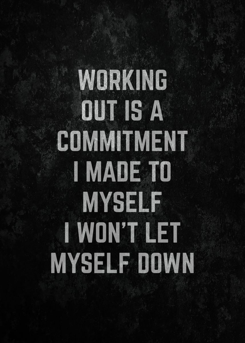 'Commitment' Poster by albran karan | Displate