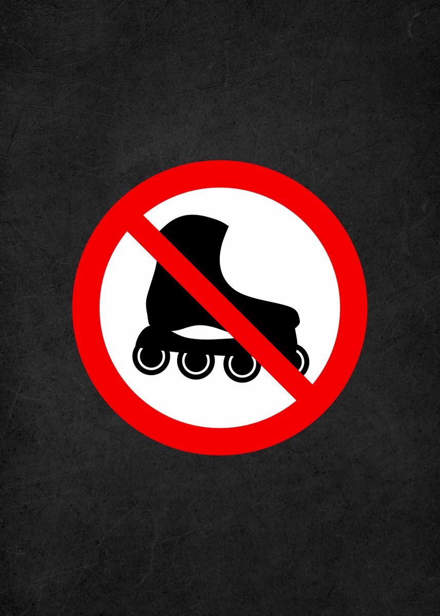 'warning sign badges' Poster, picture, metal print, paint by ...