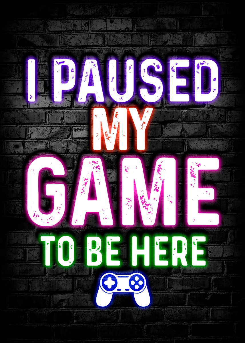 'Gaming Video Game Gamer' Poster, picture, metal print, paint by Metal ...