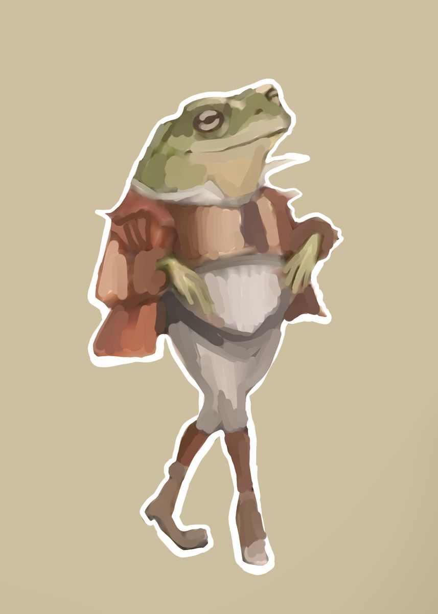 'cool froggy painting' Poster, picture, metal print, paint by eunoia ...