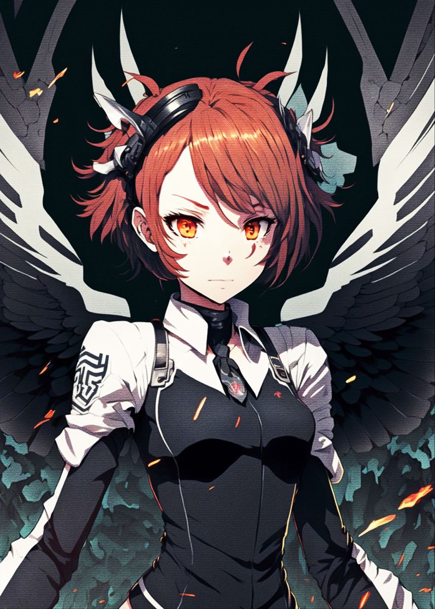 'Demon Girl ' Poster, picture, metal print, paint by Coffee Design ...