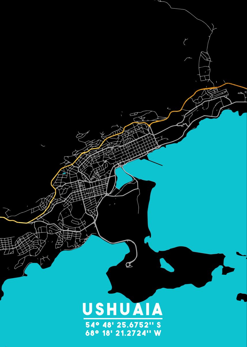 'Ushuaia Argentina' Poster, picture, metal print, paint by Clayborne ...