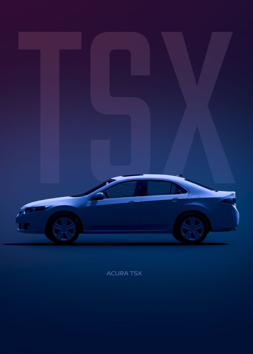 'Acura TSX' Poster, picture, metal print, paint by Basues | Displate