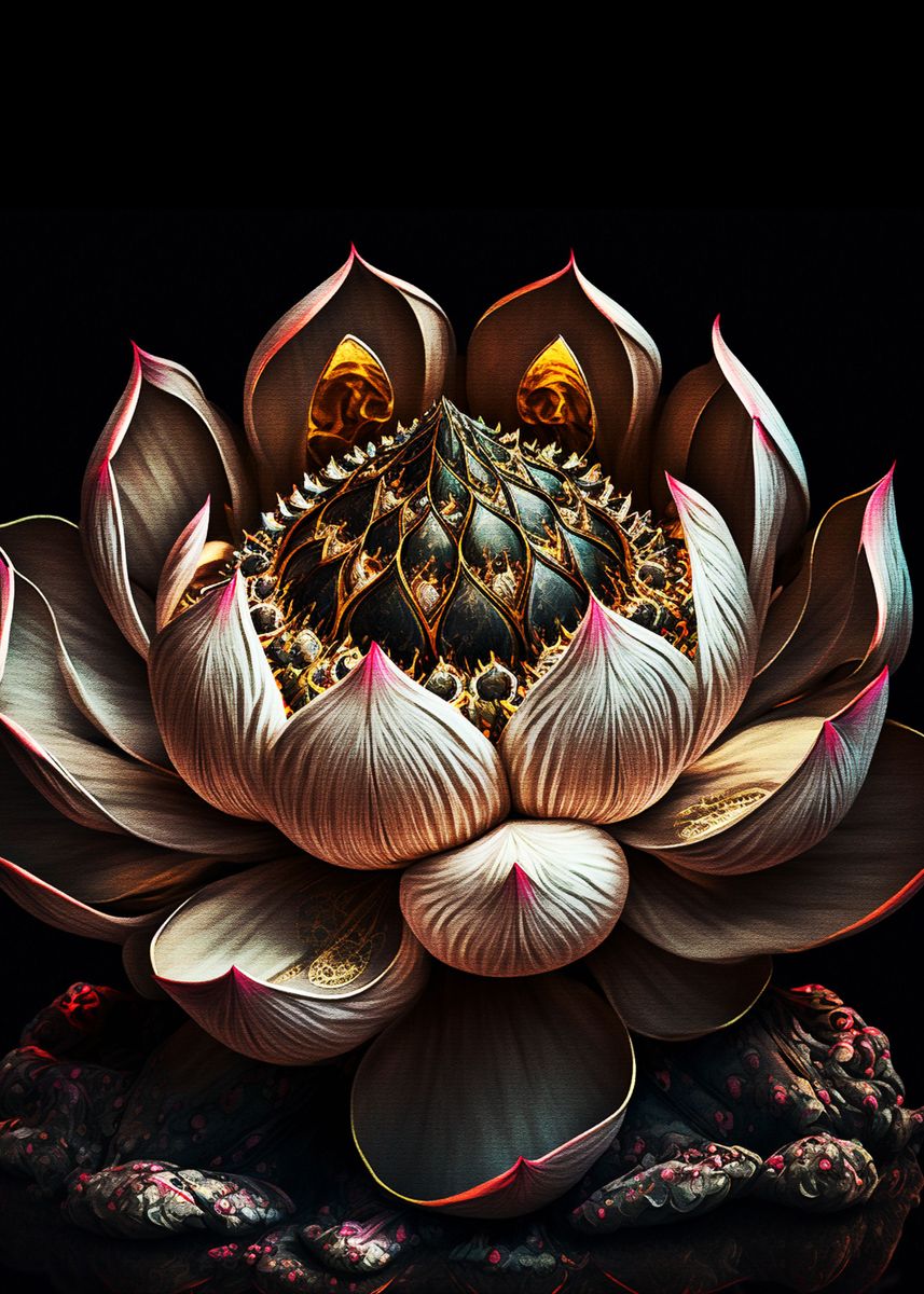 'Devils Lotus' Poster, picture, metal print, paint by Muh Asdar | Displate