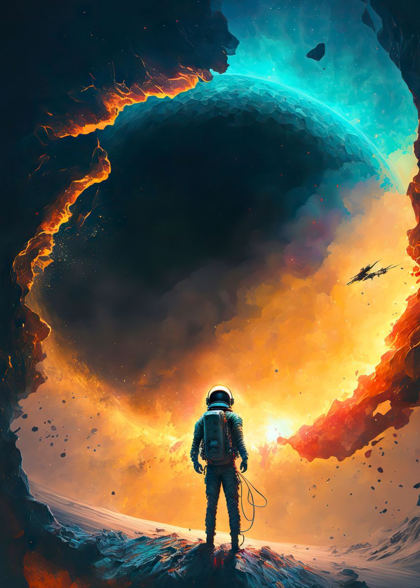 'Into the Void' Poster, picture, metal print, paint by Stephen Schreck ...
