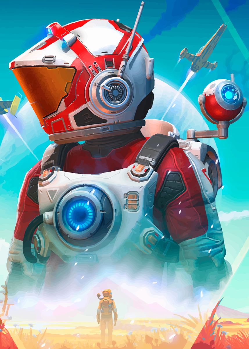 'No Mans Sky' Poster, picture, metal print, paint by Find It | Displate