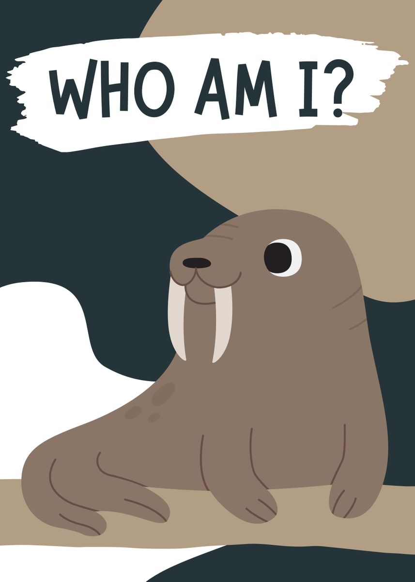 'Walrus' Poster by Simon Clement | Displate