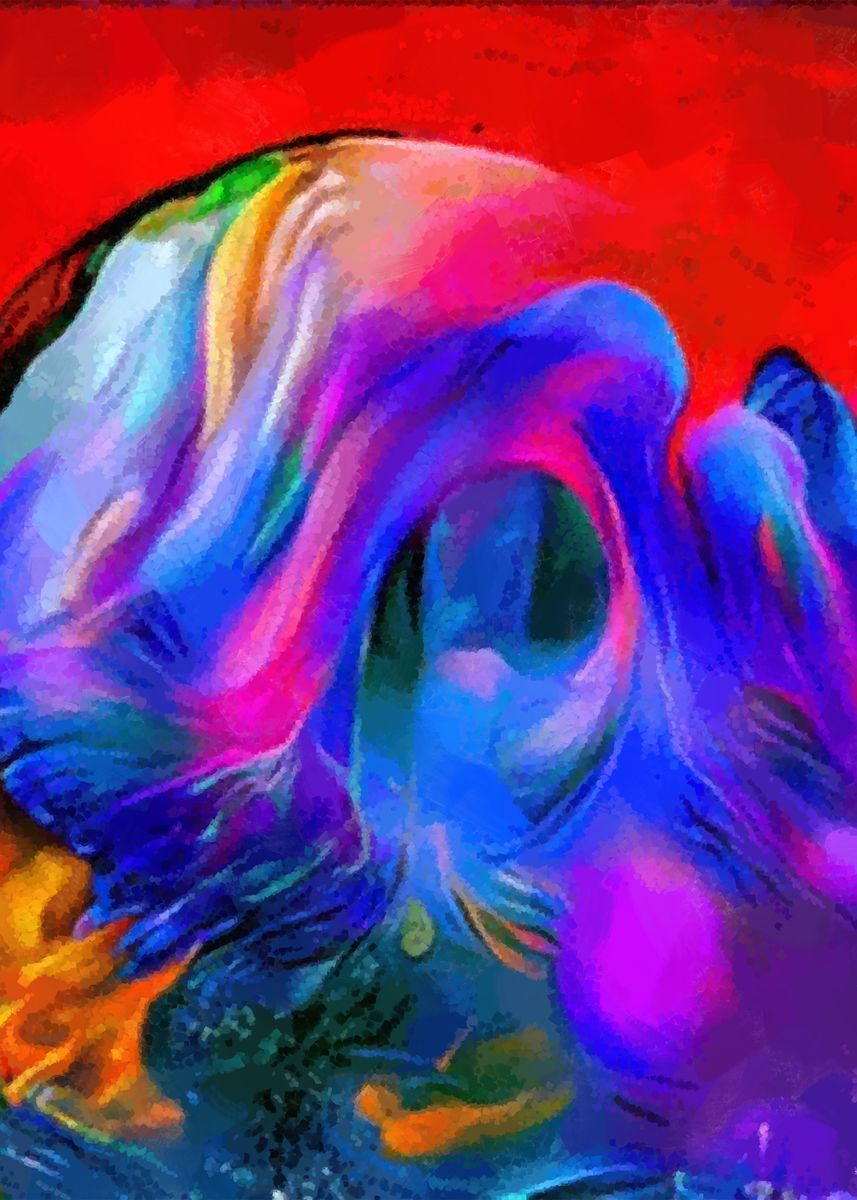 'Abstract paint' Poster by Evgenuy Merkushov | Displate
