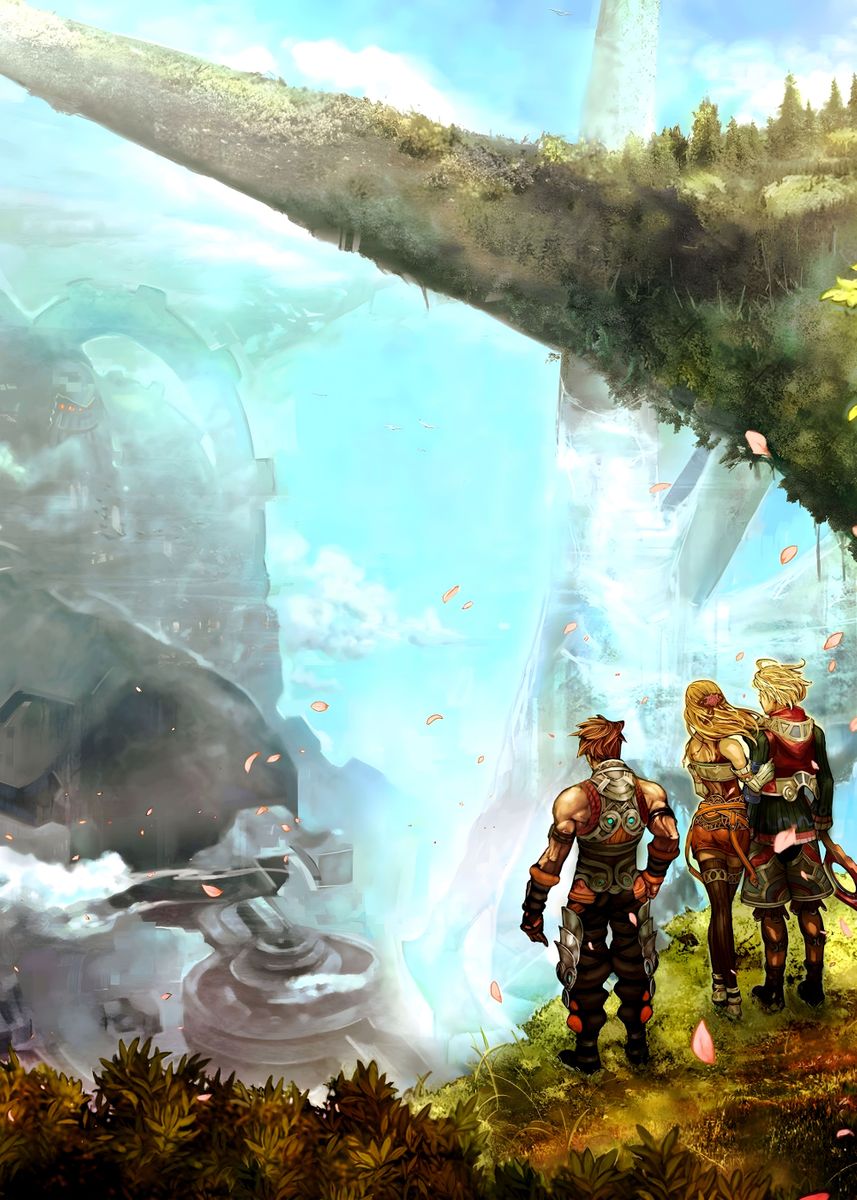 'xenoblade' Poster, picture, metal print, paint by Andi klaw | Displate