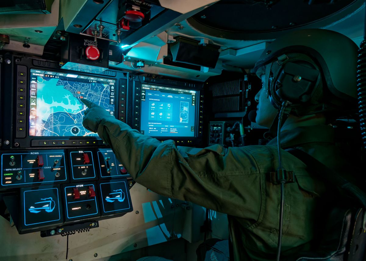 'Digital AFV Cockpit' Poster by PENxSWORD Productions | Displate