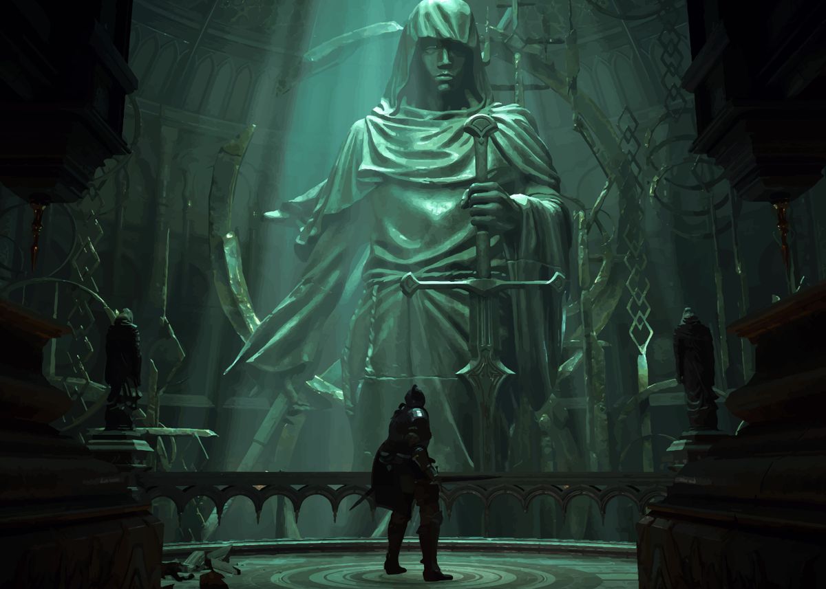 'demon soul' Poster by aron ace | Displate