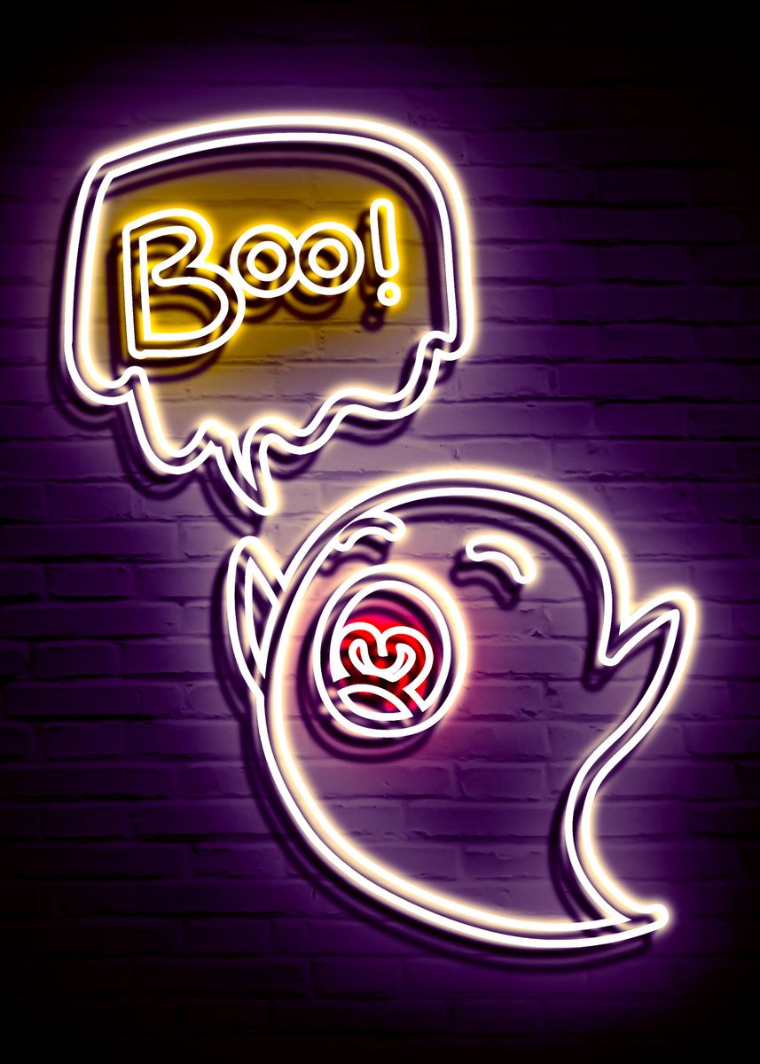 'neon art' Poster, picture, metal print, paint by erma wati | Displate