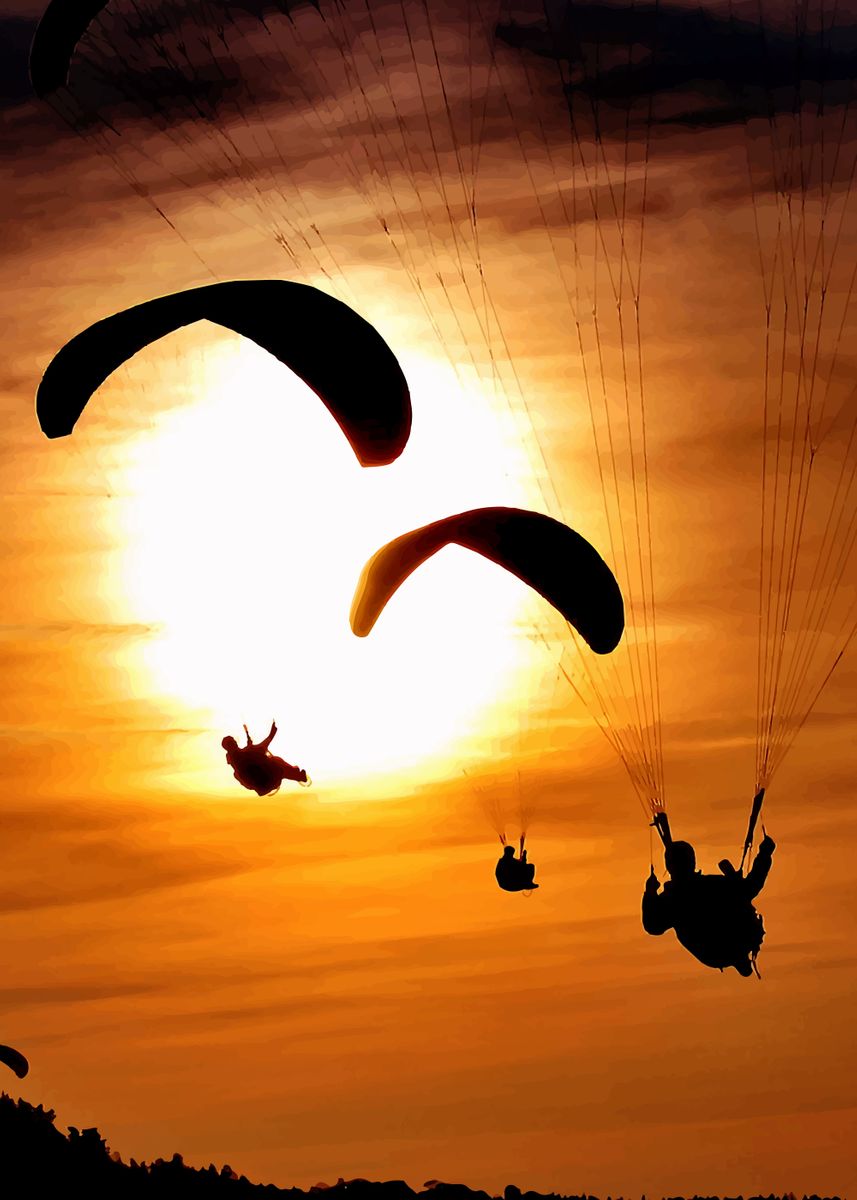 'skydiving' Poster by irithel jhonson | Displate