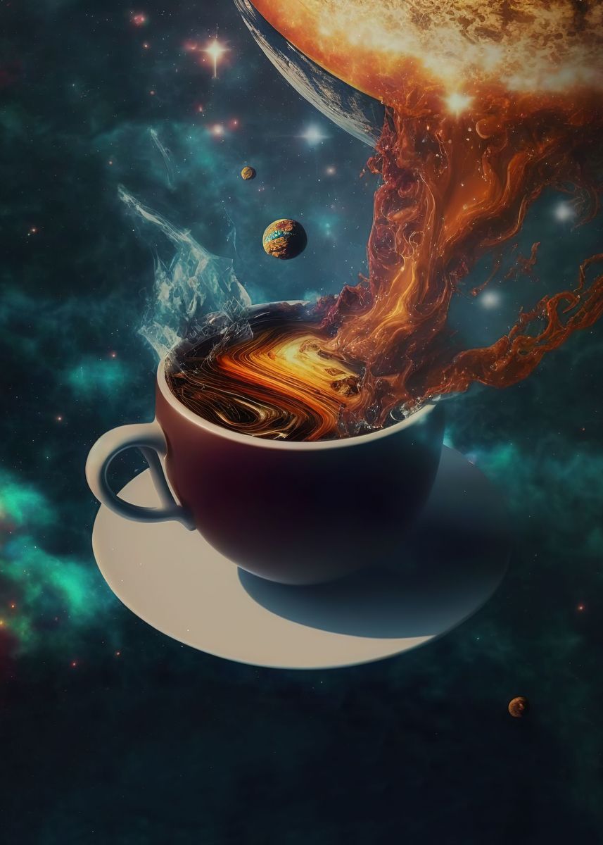 'The flow of coffee' Poster by Stefan Merz | Displate