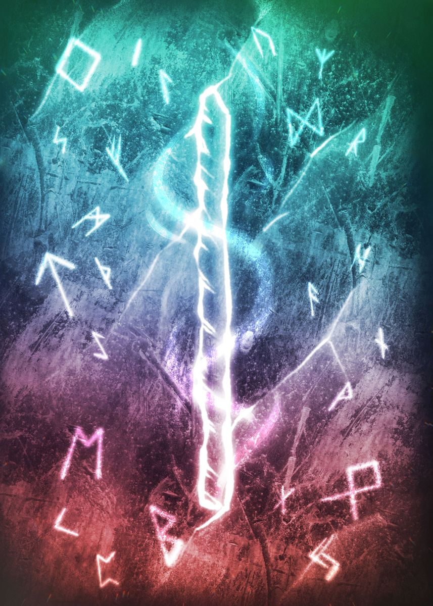 'Isa' Poster, picture, metal print, paint by Einarrs Journey | Displate