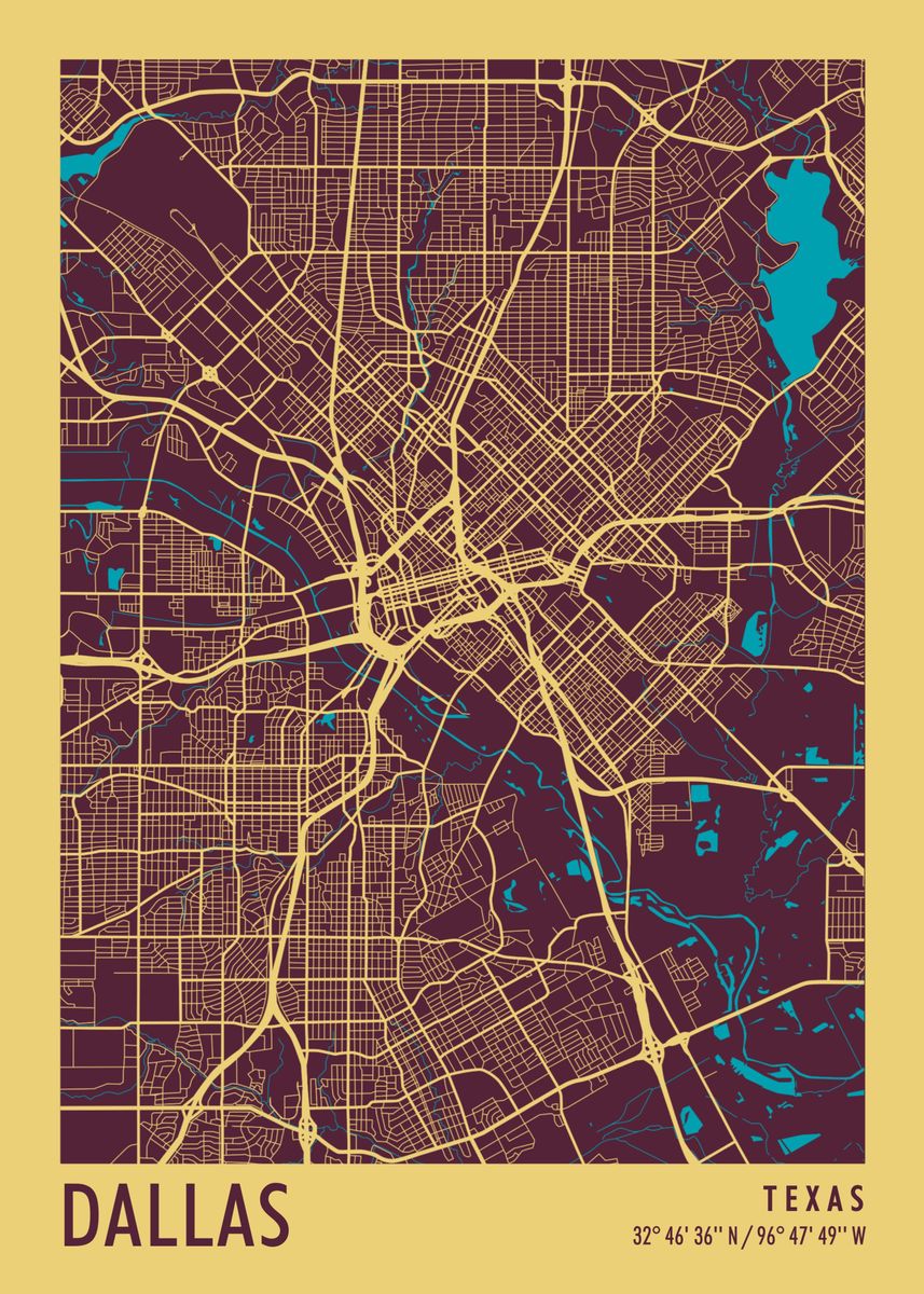 'Dallas' Poster by Miracle Studio | Displate