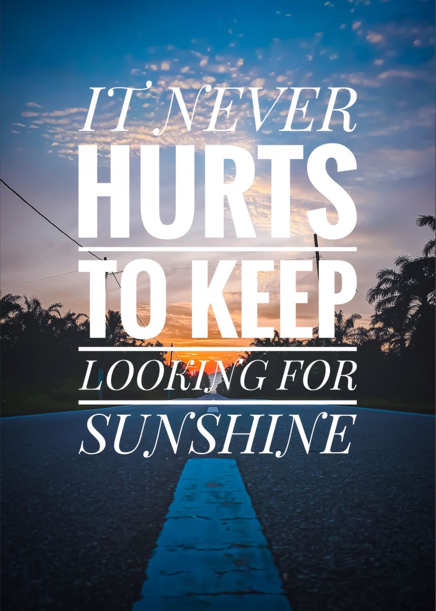 'Hurts' Poster, picture, metal print, paint by Sky Creative | Displate