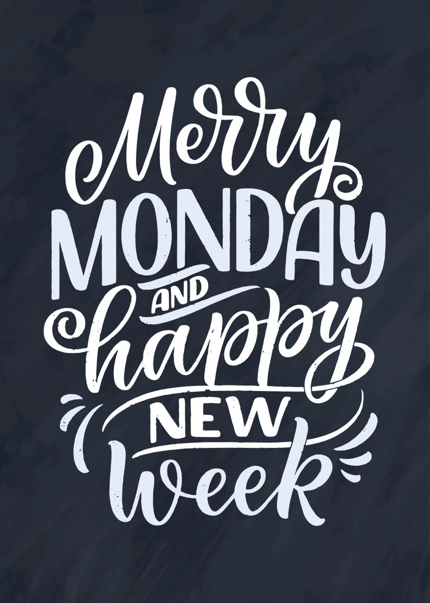 'Merry Monday' Poster, picture, metal print, paint by Sky Creative ...
