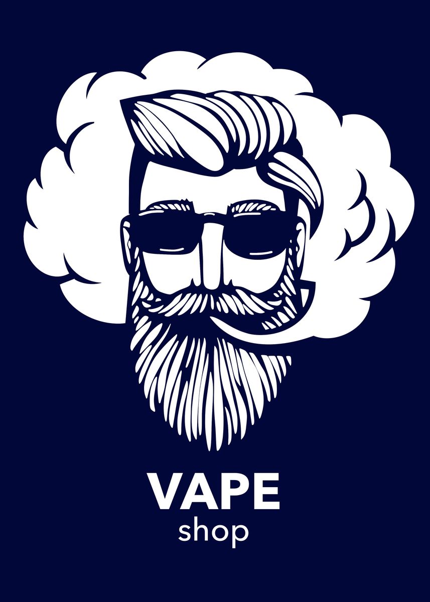 'Vaping' Poster, picture, metal print, paint by lisa fit | Displate