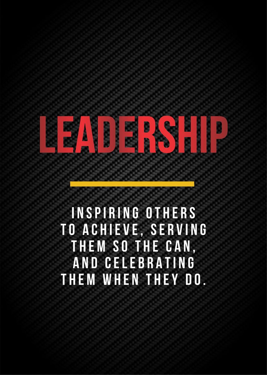 'Leadership motivation' Poster, picture, metal print, paint by Limited ...