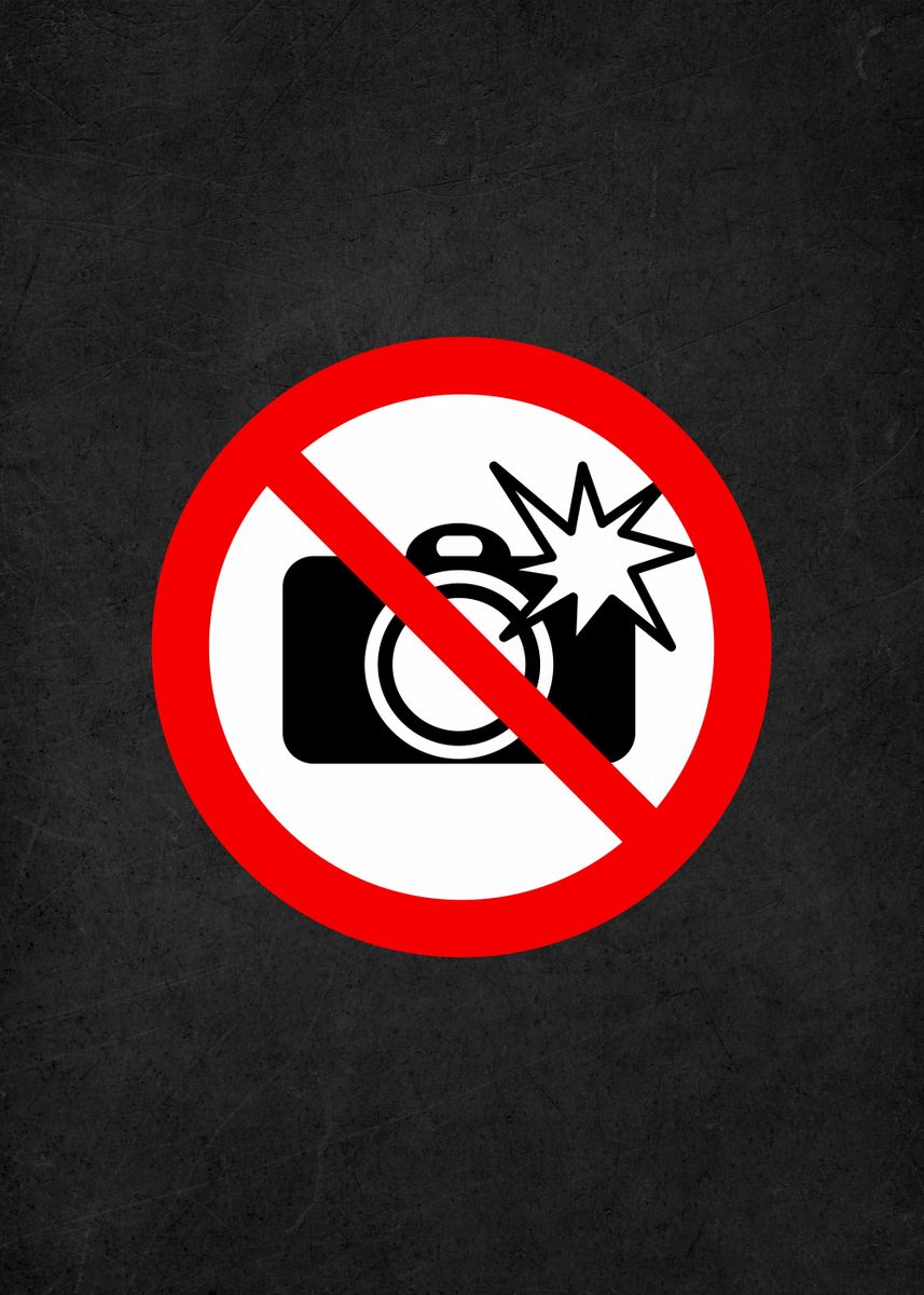 'caution warning sign' Poster, picture, metal print, paint by ...