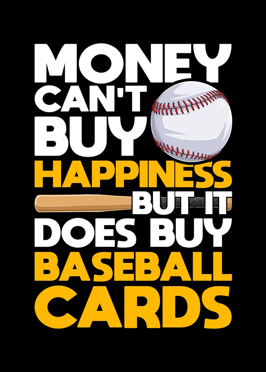 'Baseball Cards Collector' Poster, picture, metal print, paint by ...