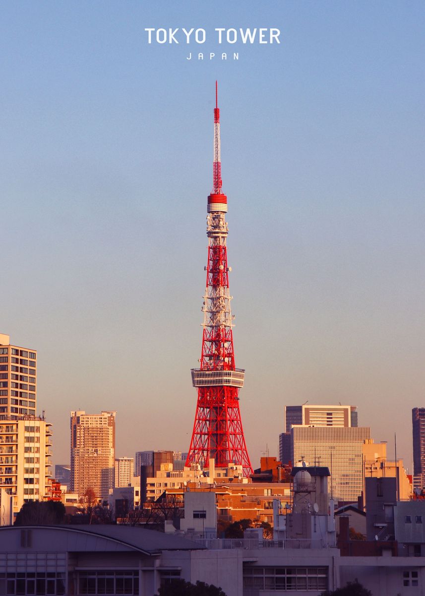 'Tokyo Tower ' Poster, picture, metal print, paint by Travel Addict ...